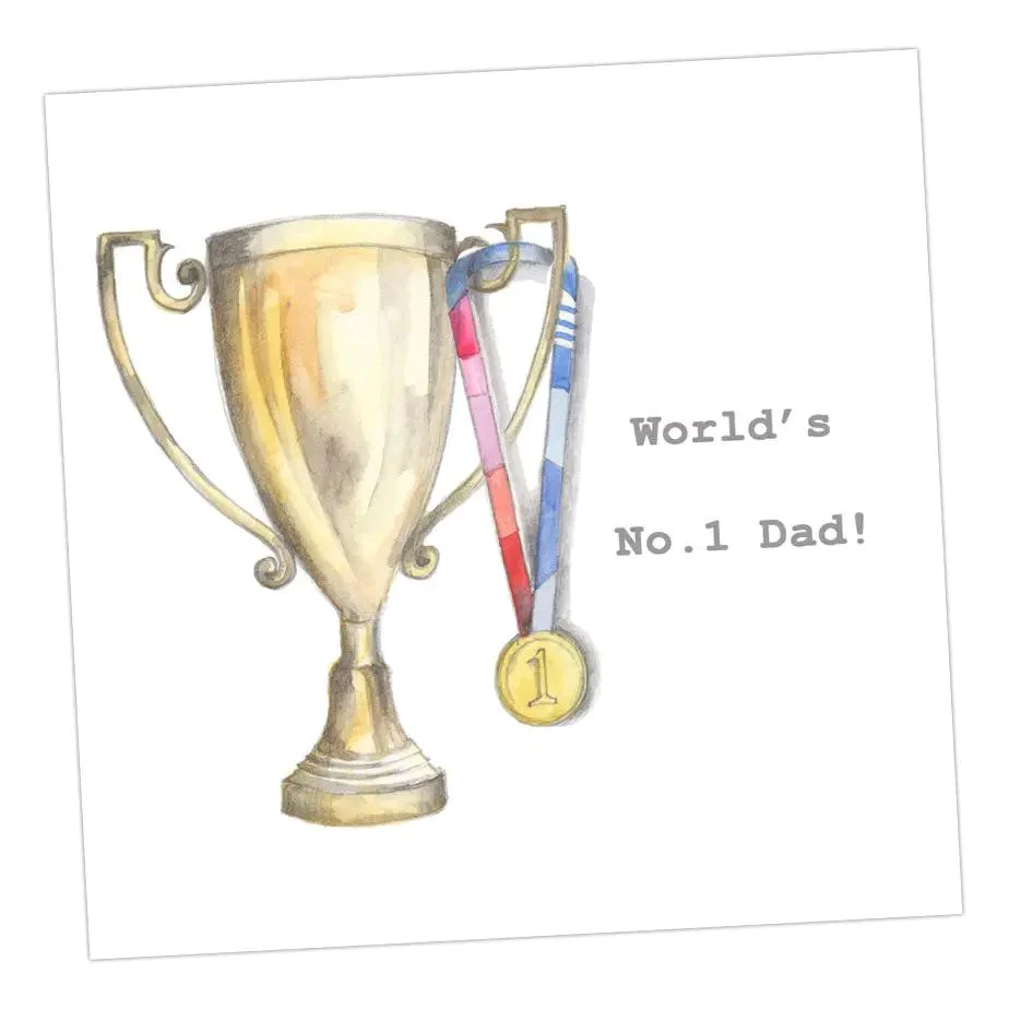 World No.1 Dad Card - Magpies Nest